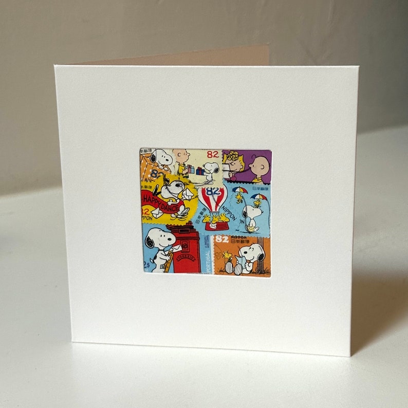 Handmade Snoopy / Charlie Brown / Woodstock Greeting Card Crafted With ...