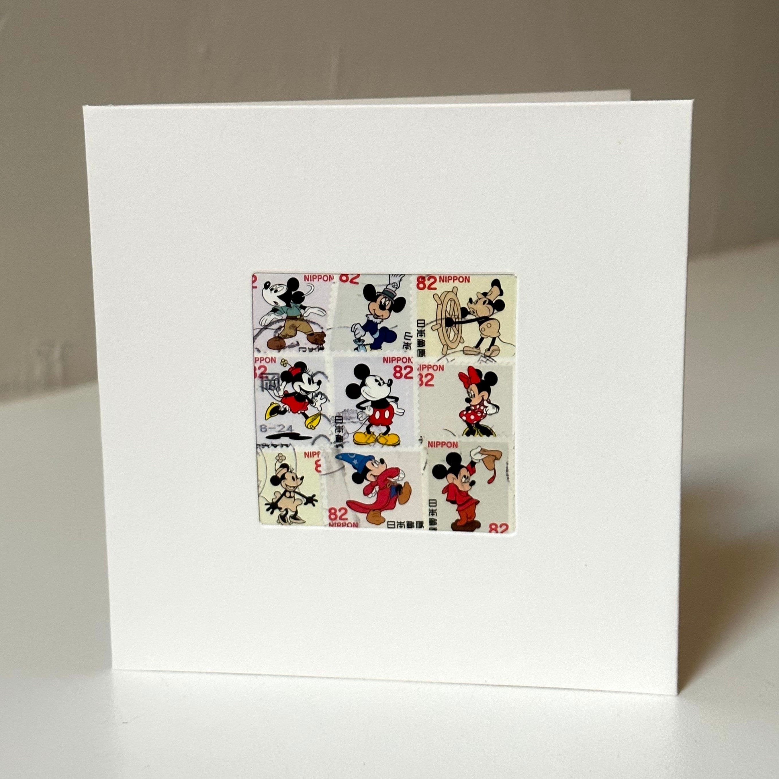 Handmade Mickey Mouse Greeting Card Crafted With Authentic - Etsy