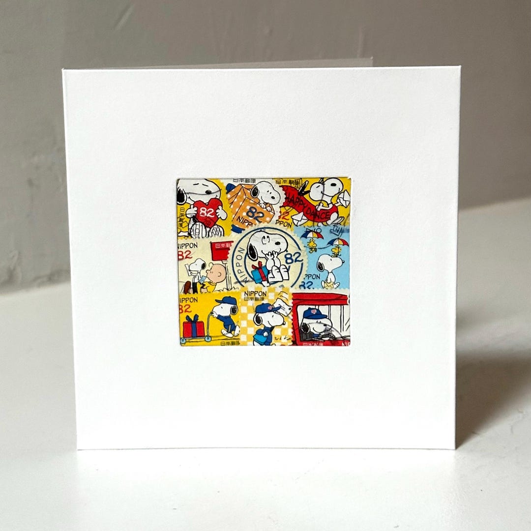 Handmade Snoopy / Charlie Brown / Woodstock Greeting Card - Crafted ...
