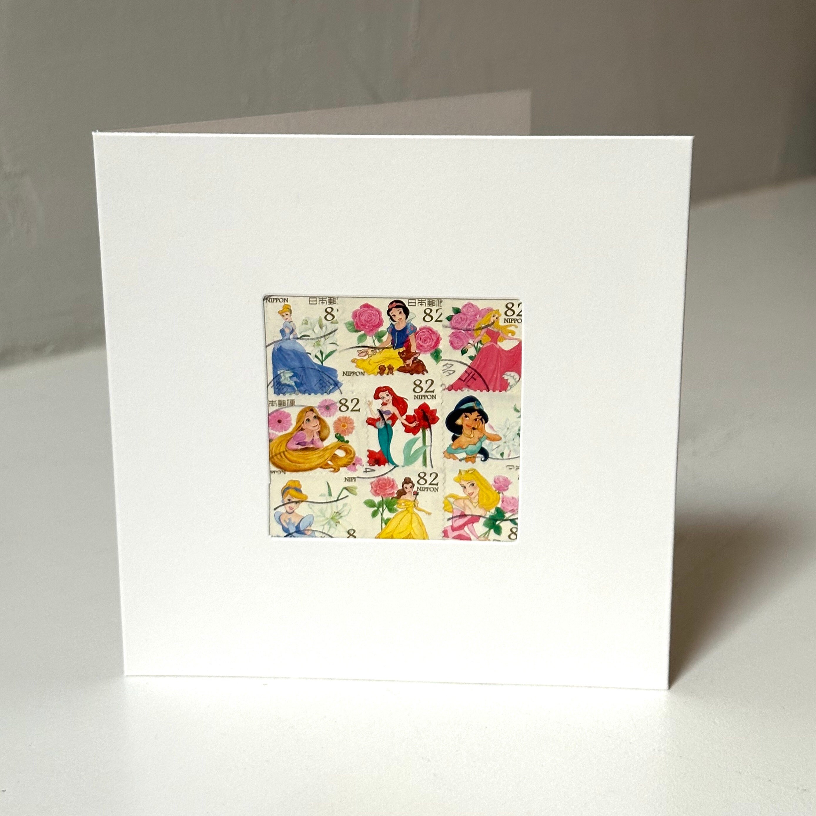 Handmade Disney Princess Greeting Card Crafted With Authentic Postage ...