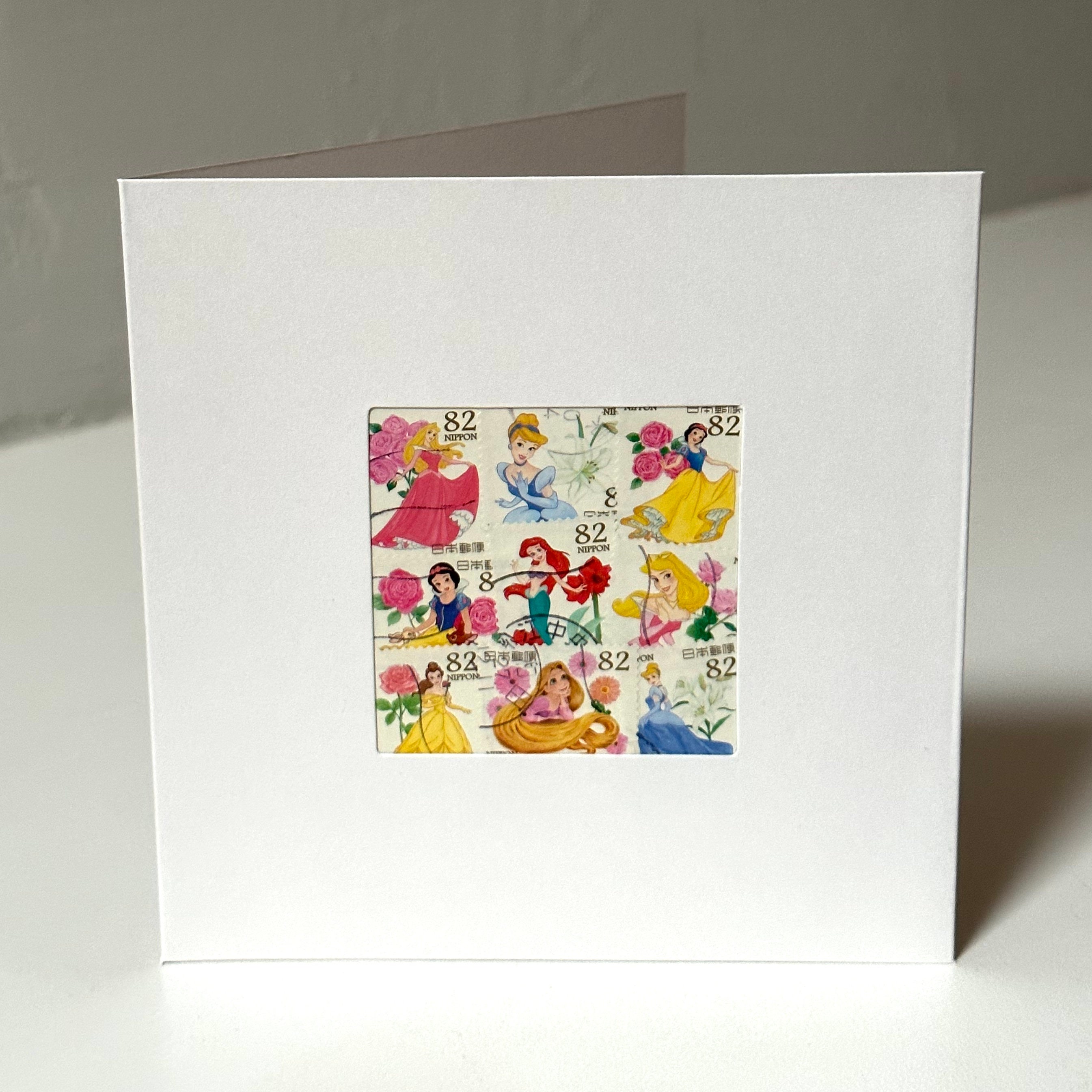 Handmade Disney Princess Greeting Card - Crafted With Authentic Postage ...