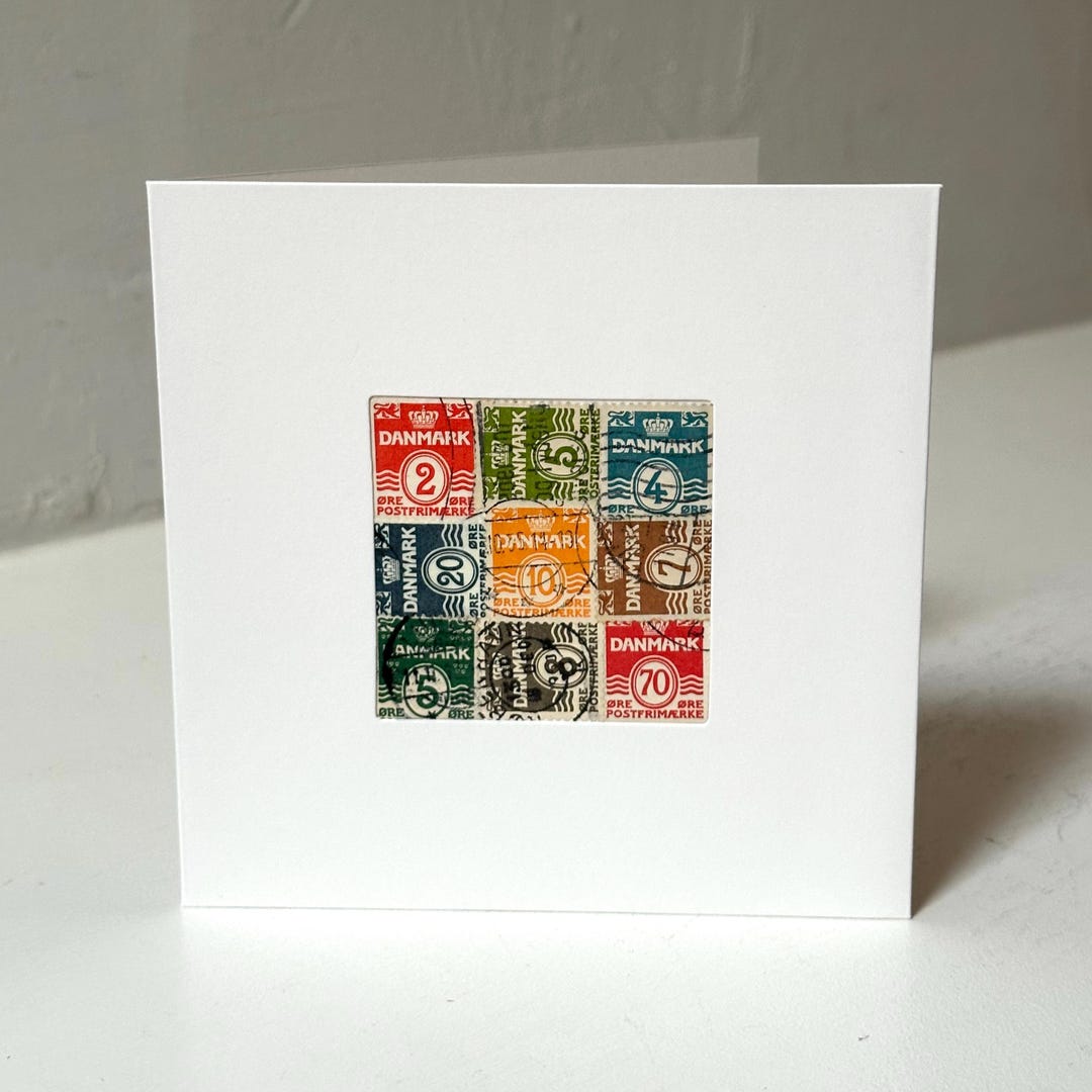 Handmade Denmark / Danmark / Danish Greeting Card - Made With Authentic ...