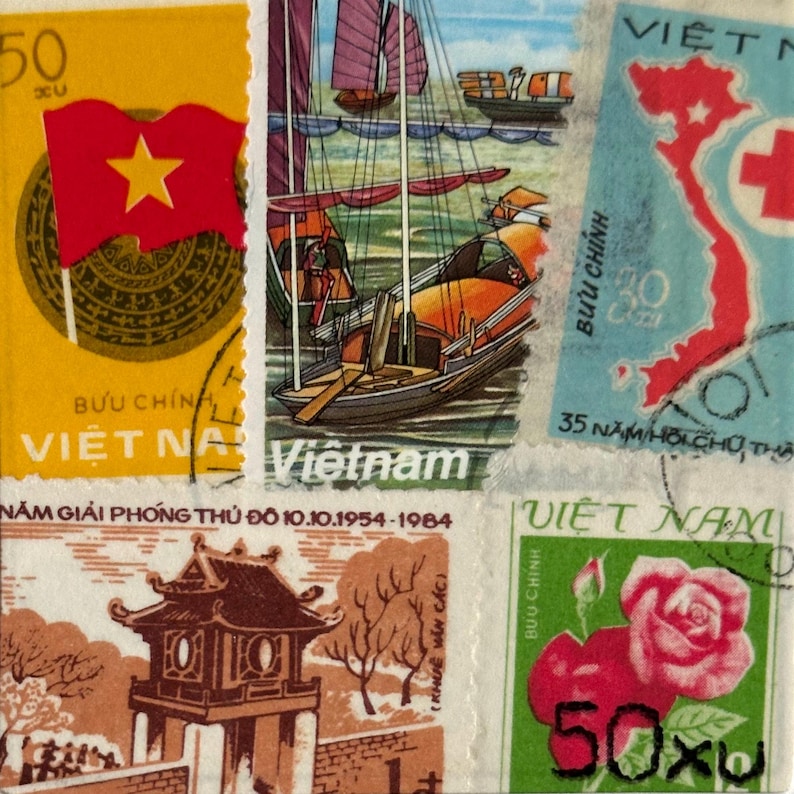 Handmade VIETNAM / VIETNAMESE Greeting Card - Made With Authentic ...