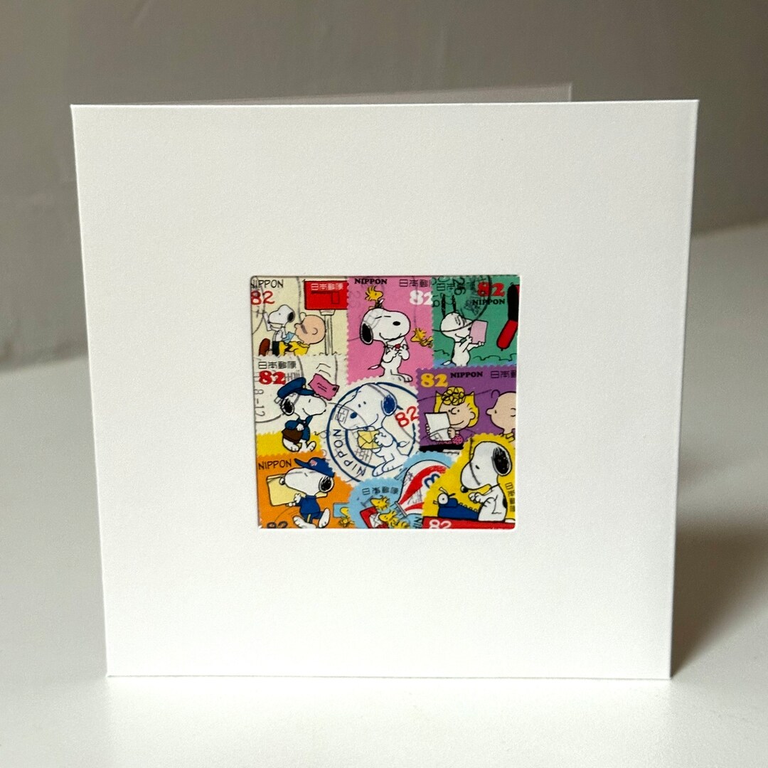 Handmade Snoopy / Charlie Brown / Woodstock Greeting Card Crafted With ...