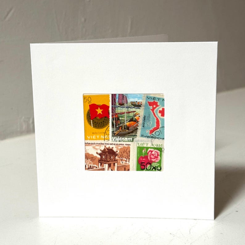 Handmade VIETNAM / VIETNAMESE Greeting Card - Made With Authentic ...