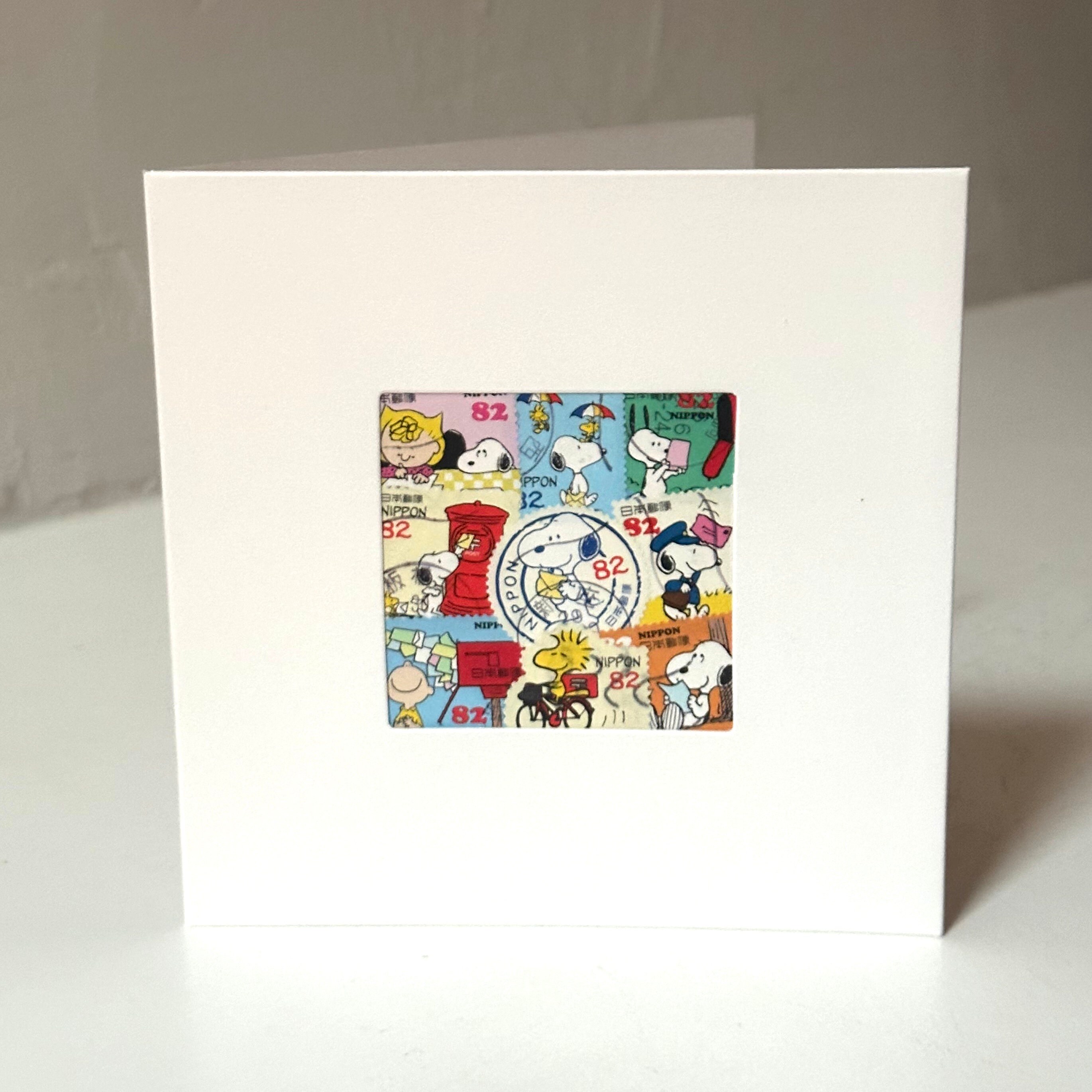 Handmade Snoopy / Charlie Brown / Woodstock Greeting Card Crafted With ...