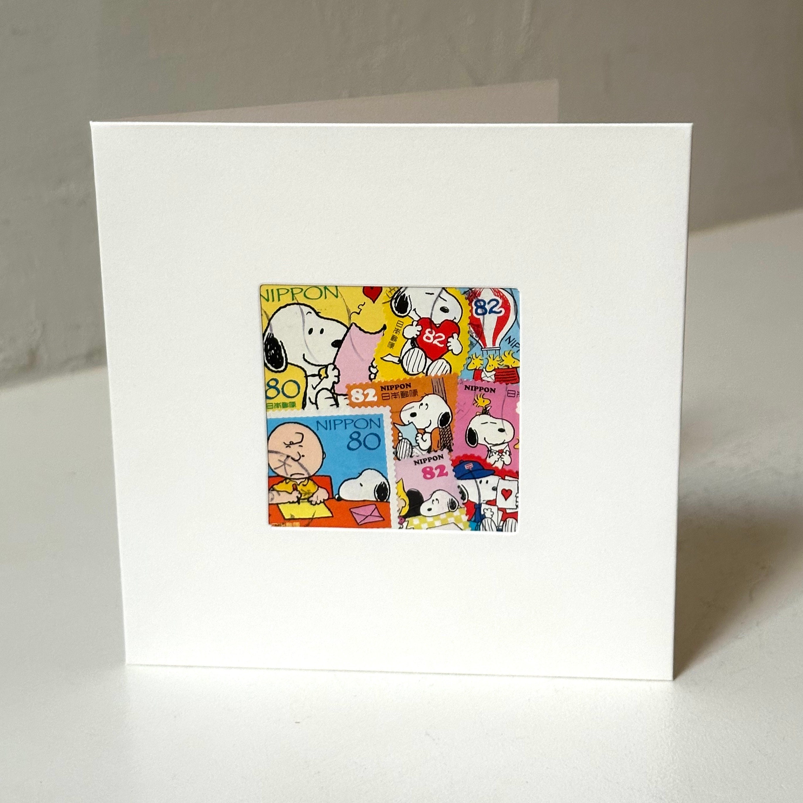 Handmade Snoopy / Charlie Brown / Woodstock Greeting Card Crafted With ...
