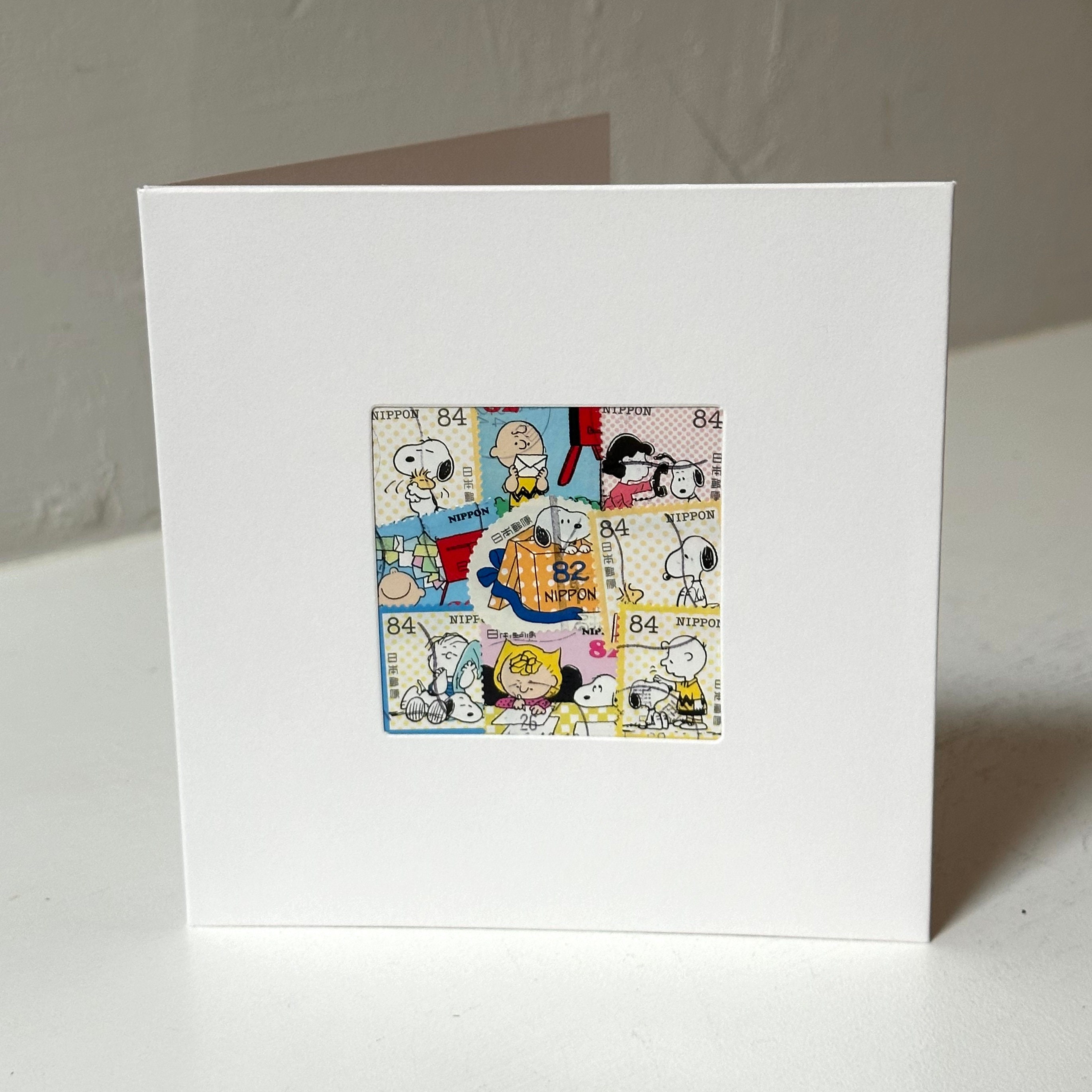 Handmade Snoopy / Charlie Brown / Woodstock Greeting Card Crafted With ...