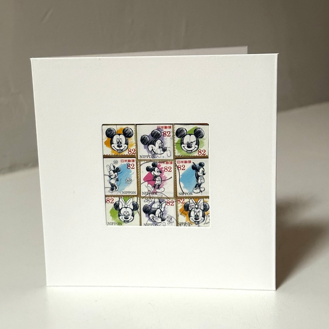 Handmade Mickey Mouse / DISNEY Greeting Card Crafted With Authentic ...