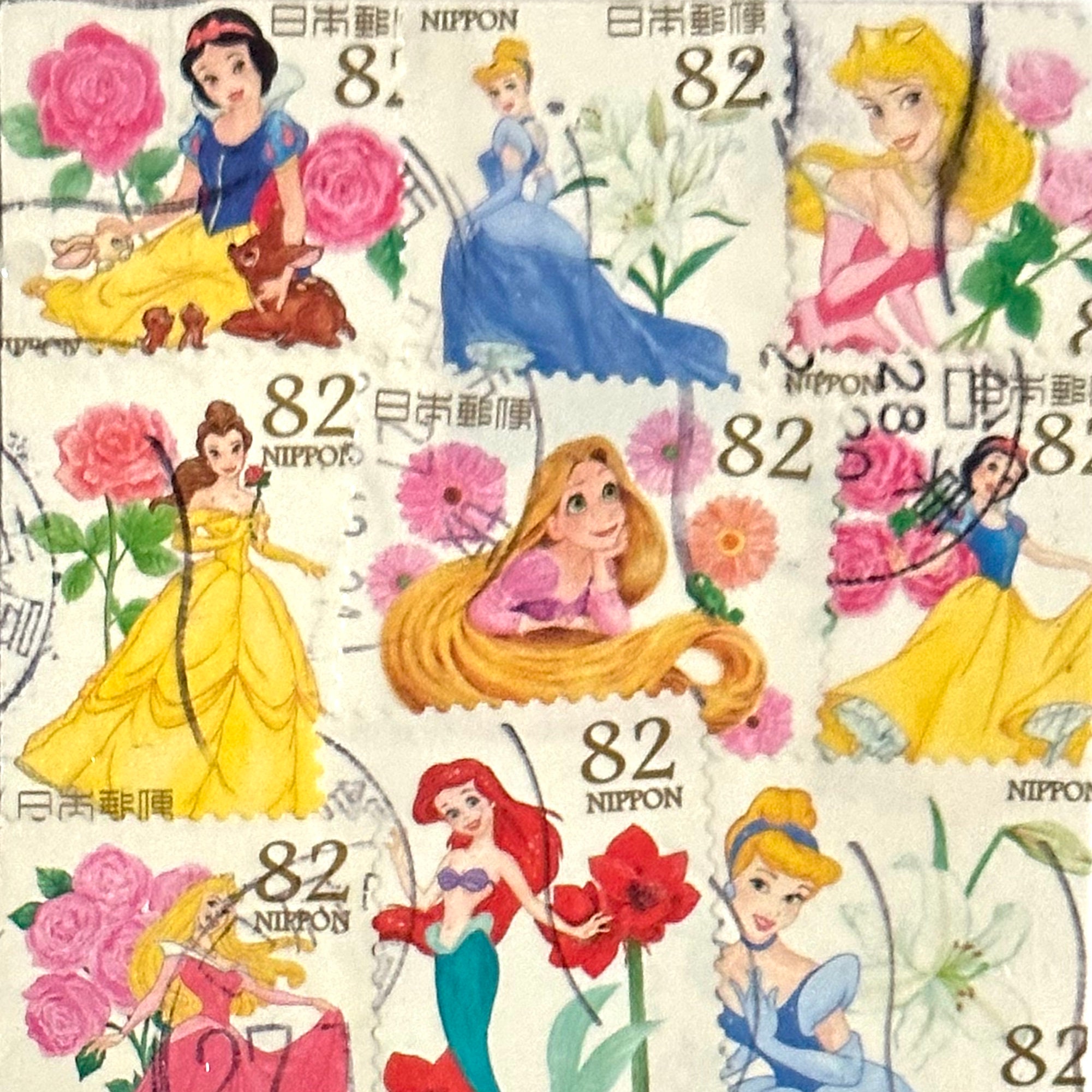 Handmade Disney Princess Greeting Card Crafted With Authentic Postage ...