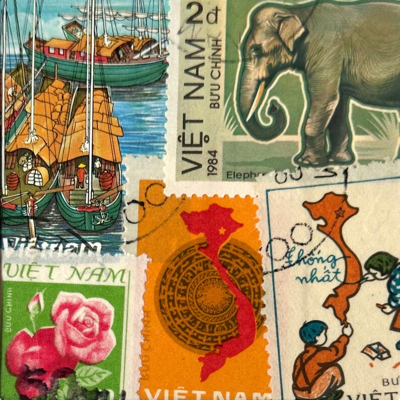 Handmade VIETNAM / VIETNAMESE Greeting Card - Made With Authentic ...