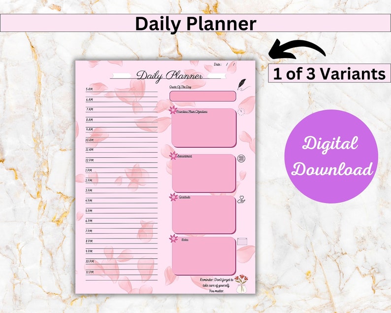 Planner Undated Printable Planner Gift Mothers Day Organizer Printable ...