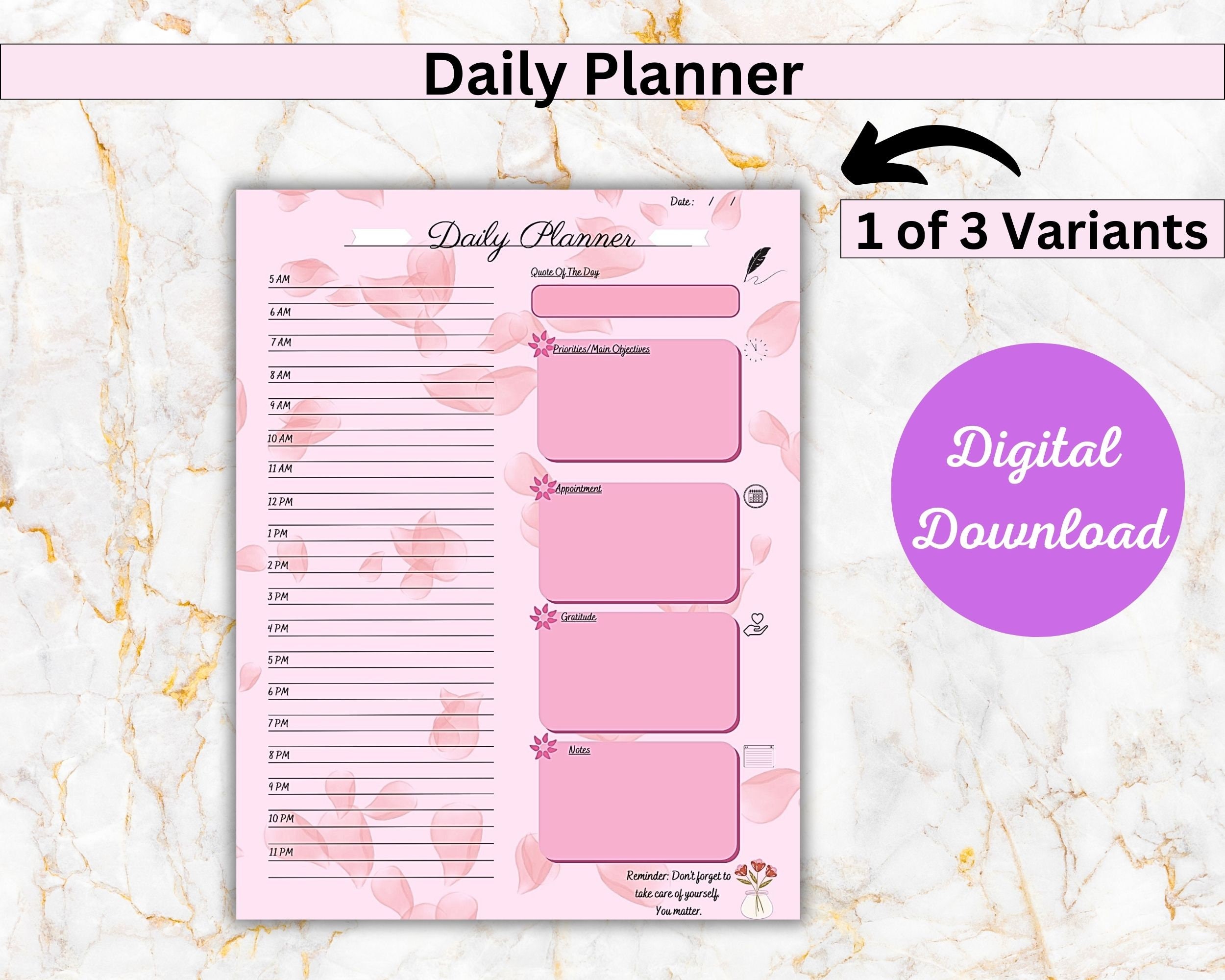Digital Printable Undated Planner Bullet Journal to Do List - Etsy