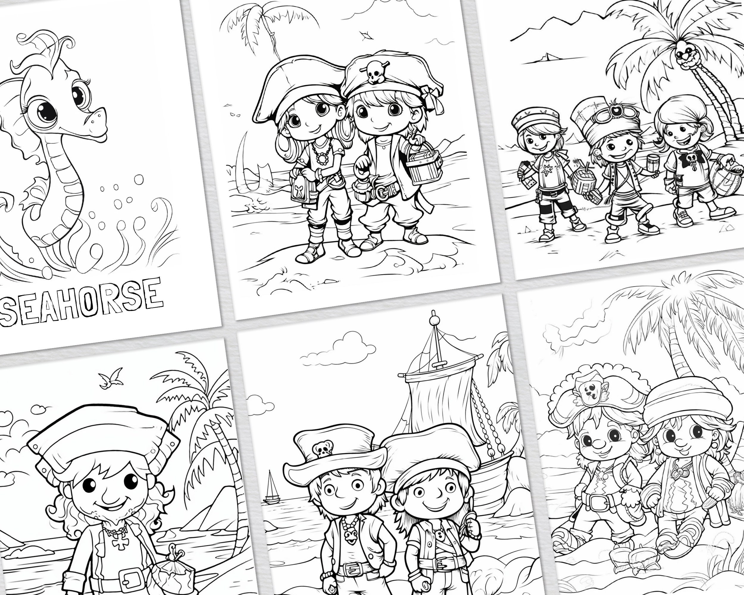 Ahoy, Matey Pirate Printables and Coloring Fun for Kids Pirate Coloring ...