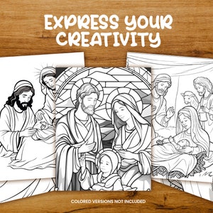 The Nativity of Jesus Christ Coloring Book - Digital Download ...