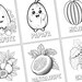 Coloring Birthday Bundle: Printable Coloring Pages of Fruits, Plants ...