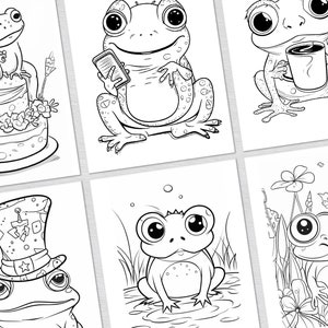 Fascinating Frog Art Coloring Page - Delightful Printable Coloring Book ...
