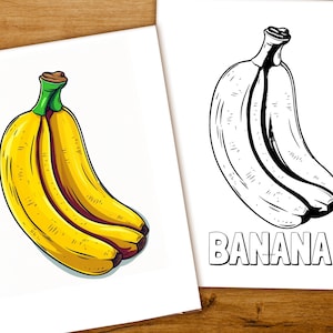 Coloring Birthday Bundle: Printable Coloring Pages of Fruits, Plants ...