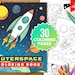 Astronauts & Astronomy Coloring Book - Outer Space Exploration ...