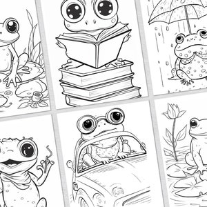 Fascinating Frog Art Coloring Page - Delightful Printable Coloring Book ...
