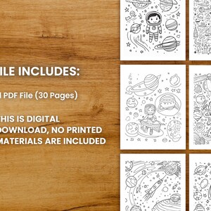 Astronauts & Astronomy Coloring Book - Outer Space Exploration ...