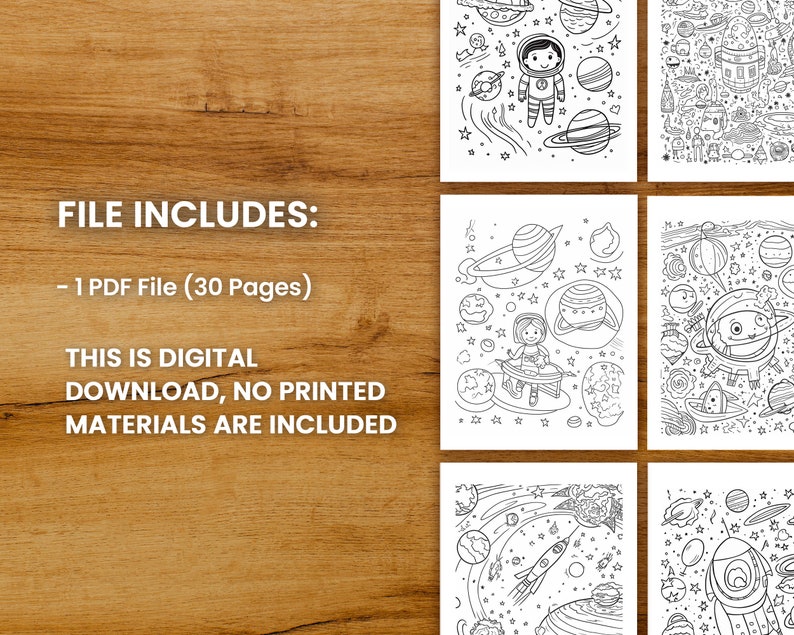 Astronauts & Astronomy Coloring Book - Outer Space Exploration ...