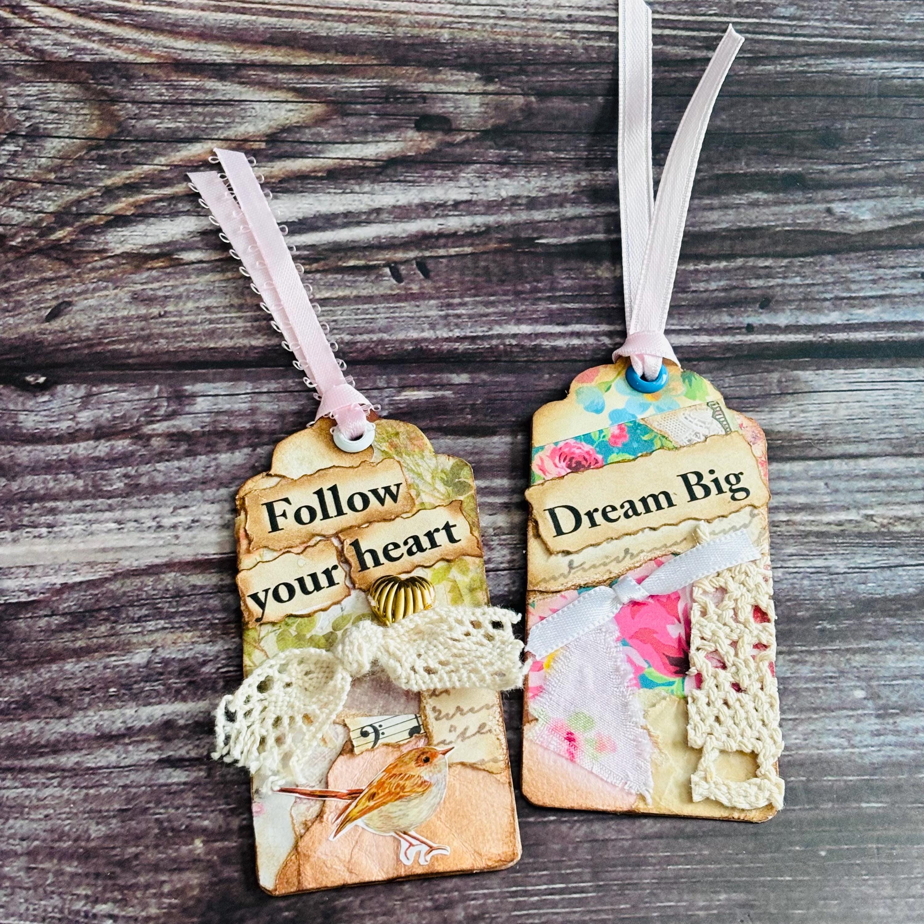 Journal Tags, Handmade Junk Journal Supplies - Etsy