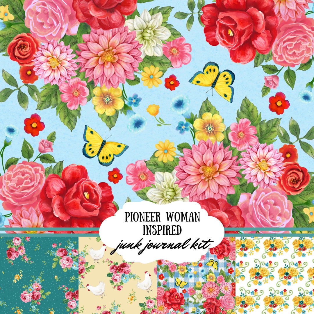 Pioneer Woman Inspired Junk Journal Kit, Instant Download - Etsy