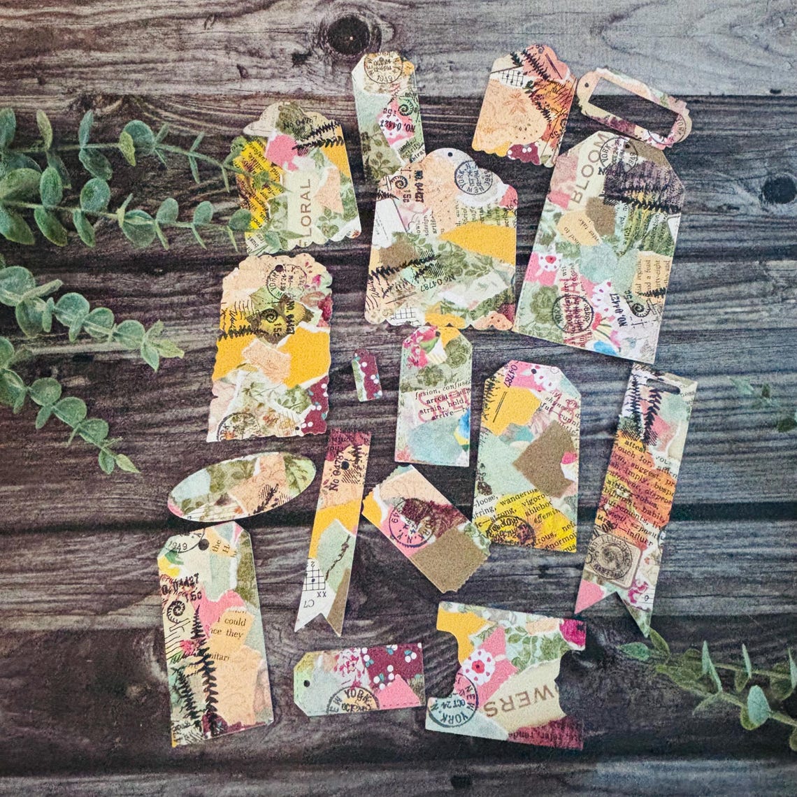 Handmade Tags, Handmade Junk Journal Supplies - Etsy