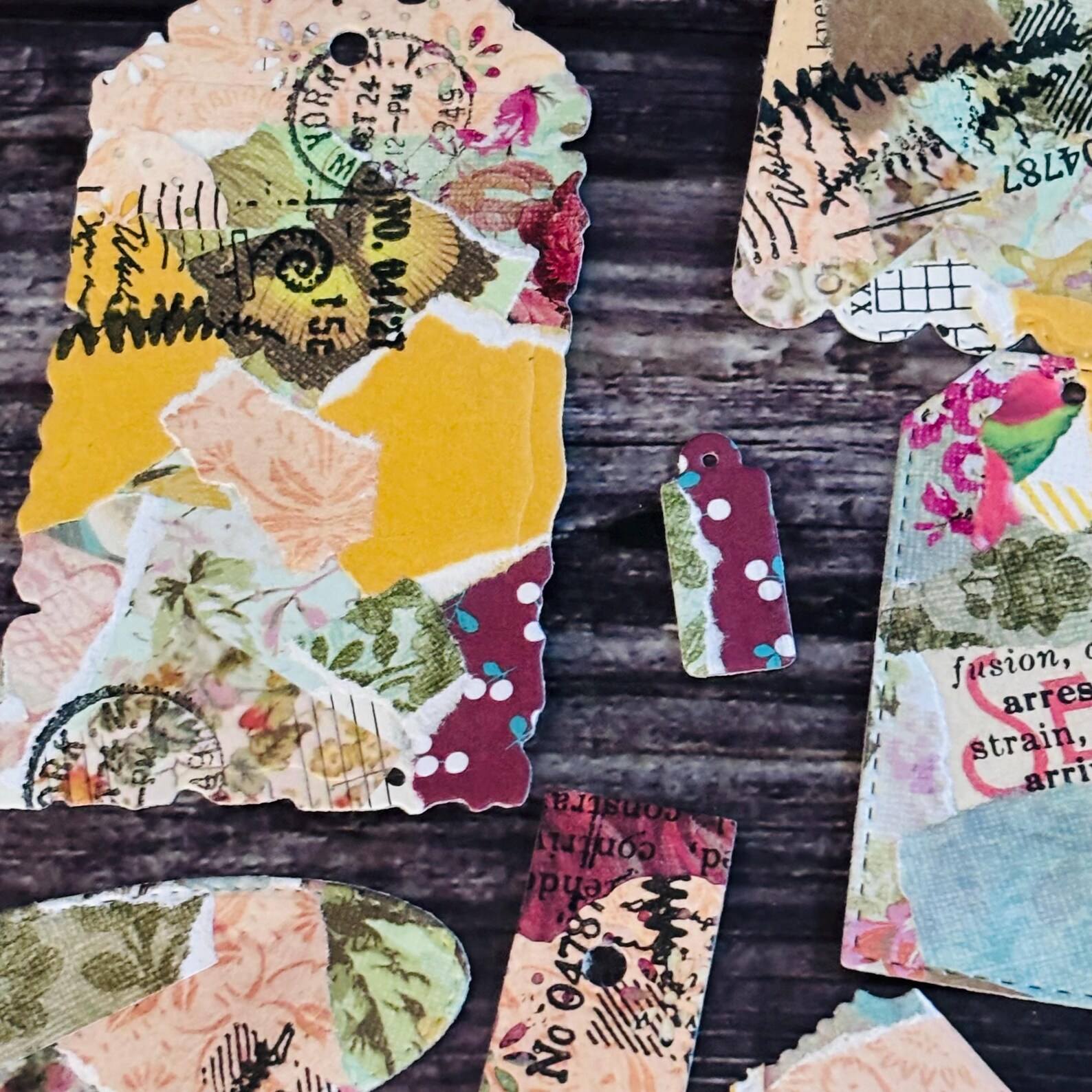 Handmade Tags, Handmade Junk Journal Supplies - Etsy