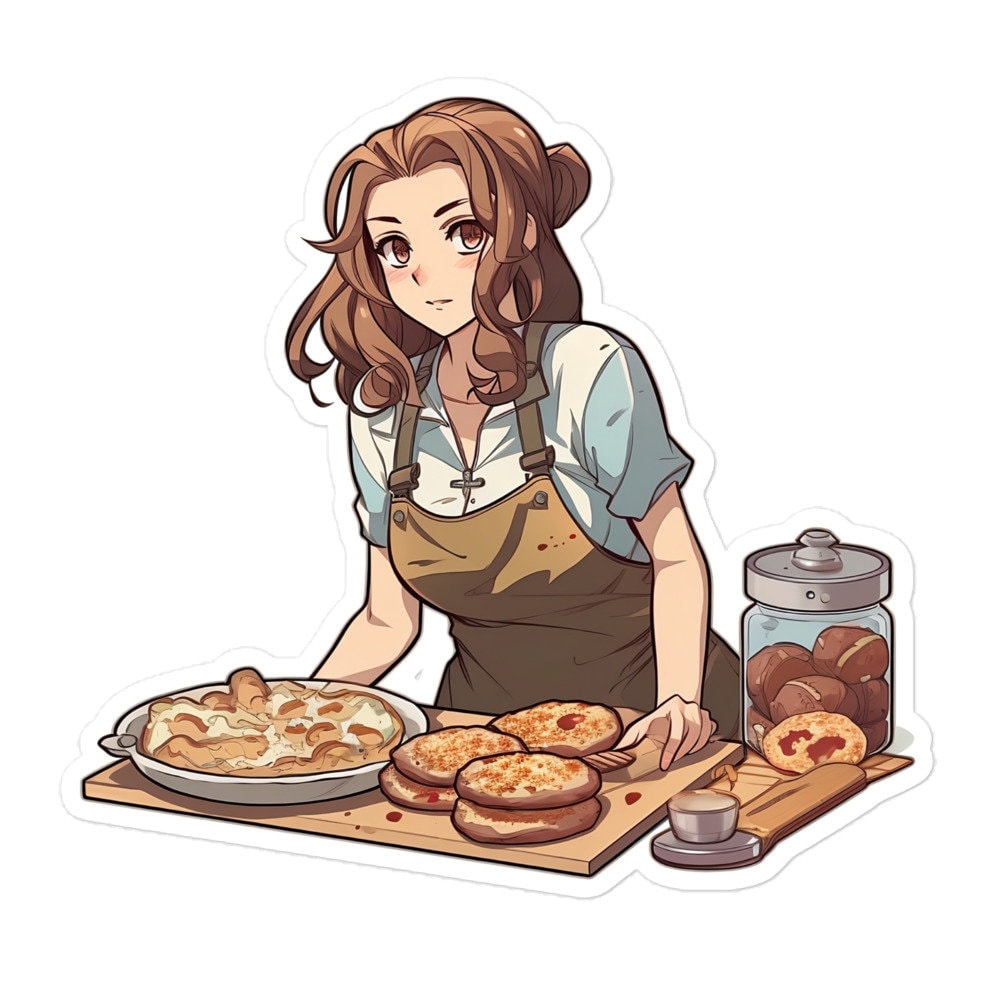 Sweet Treats Anime Baker Sticker - Etsy