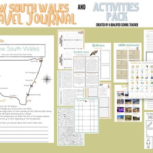 New South Wales - Children's Travel Journal - Etsy