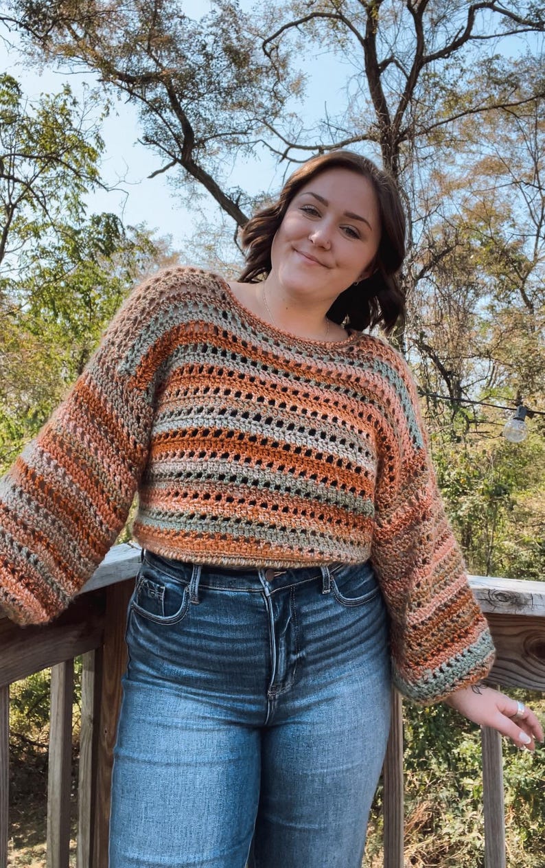 Fall Fanatic Crochet Sweater PATTERN: Made-to-measure Pullover (PDF ...