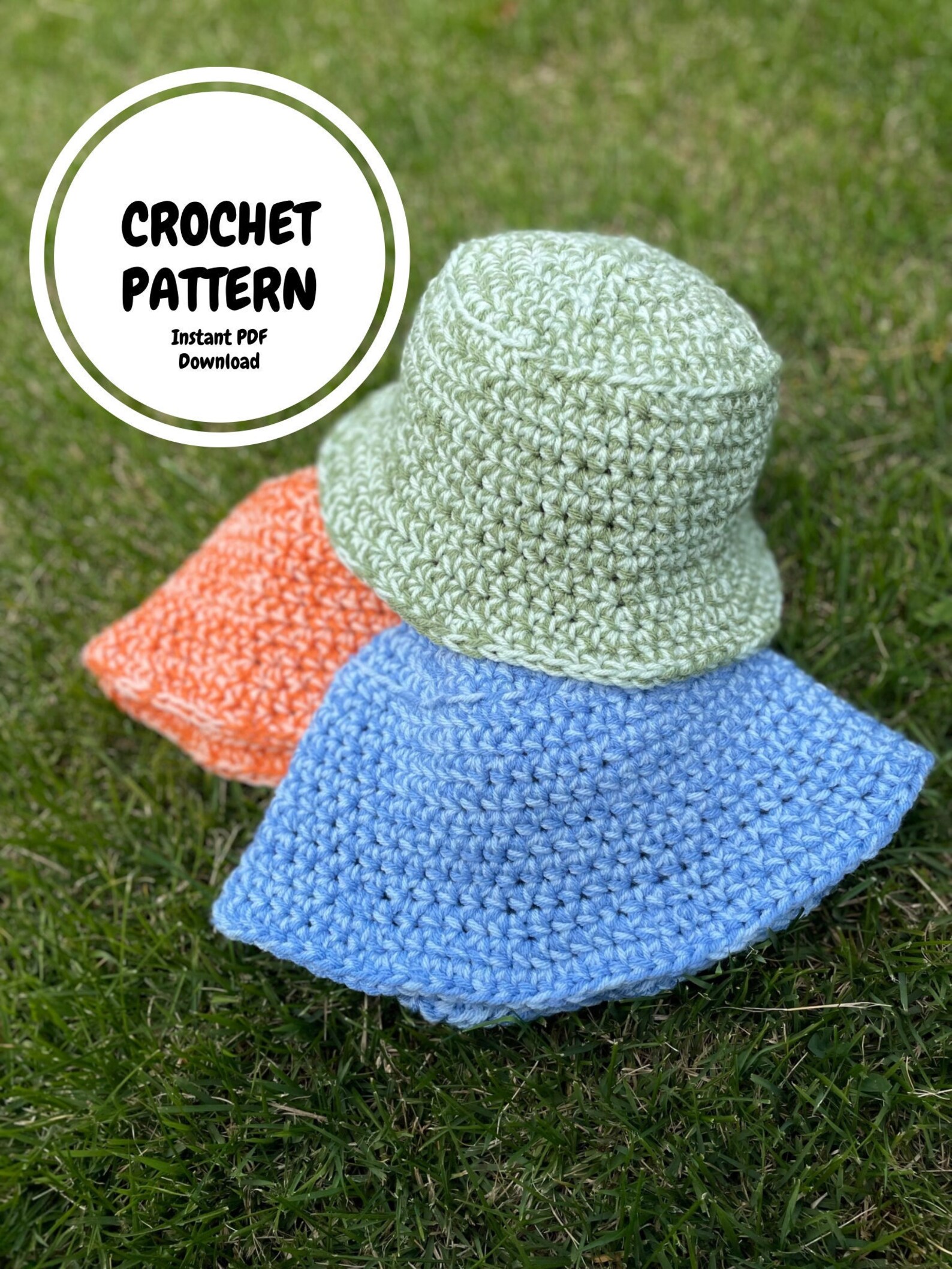 Beginner Crochet Bucket Hat Pattern: Easy Summer Accessory (PDF Pattern ...
