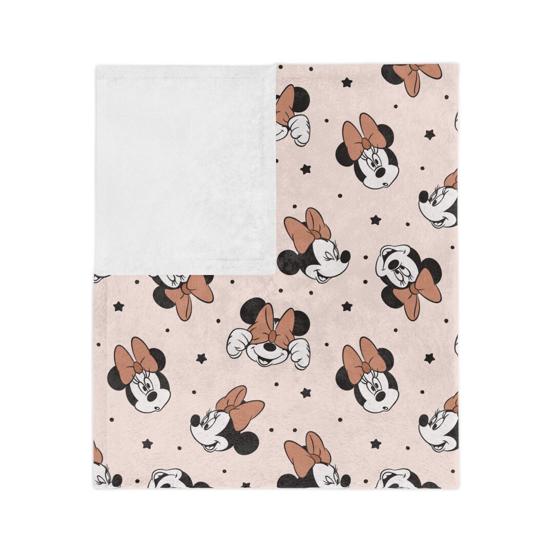 Minnie Mouse Neutral Velveteen Blanket - Etsy