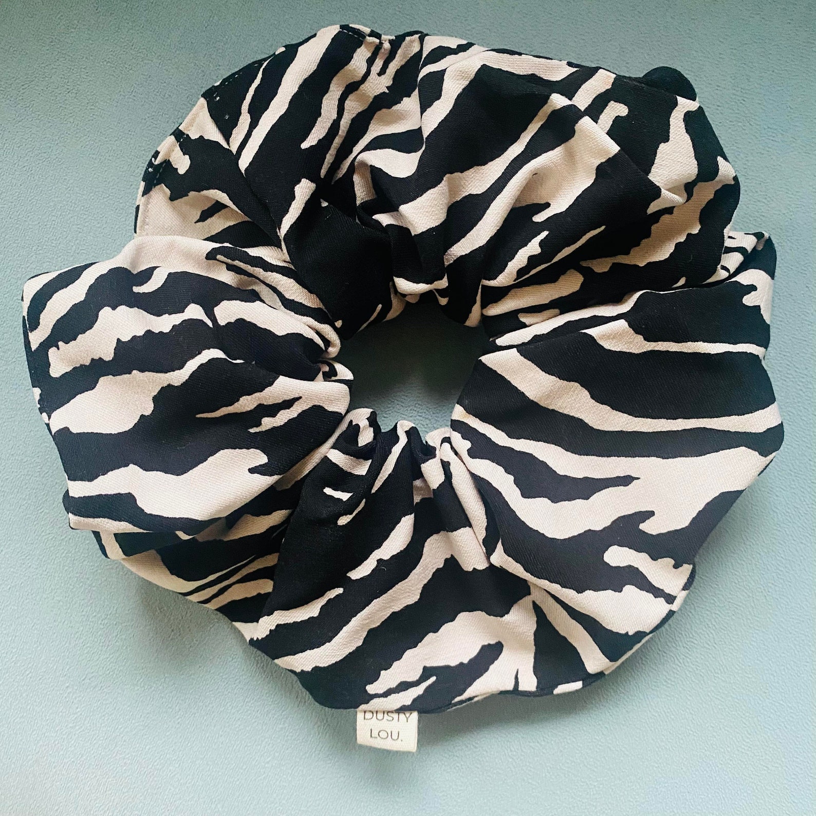 Voluminous Large Scrunchie in Colour Zebra Print - Etsy