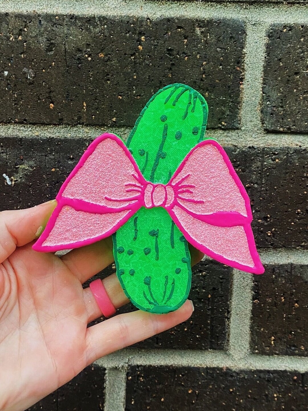 Coquette Pickle Car Freshies Bow Car Decor Accessories Glitter Pink ...