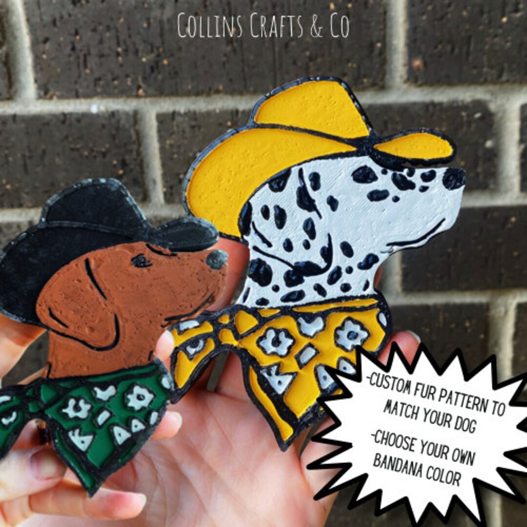 Dog Cowboy Car Freshies Custom Car Decor Air Fresheners Western Puppy ...