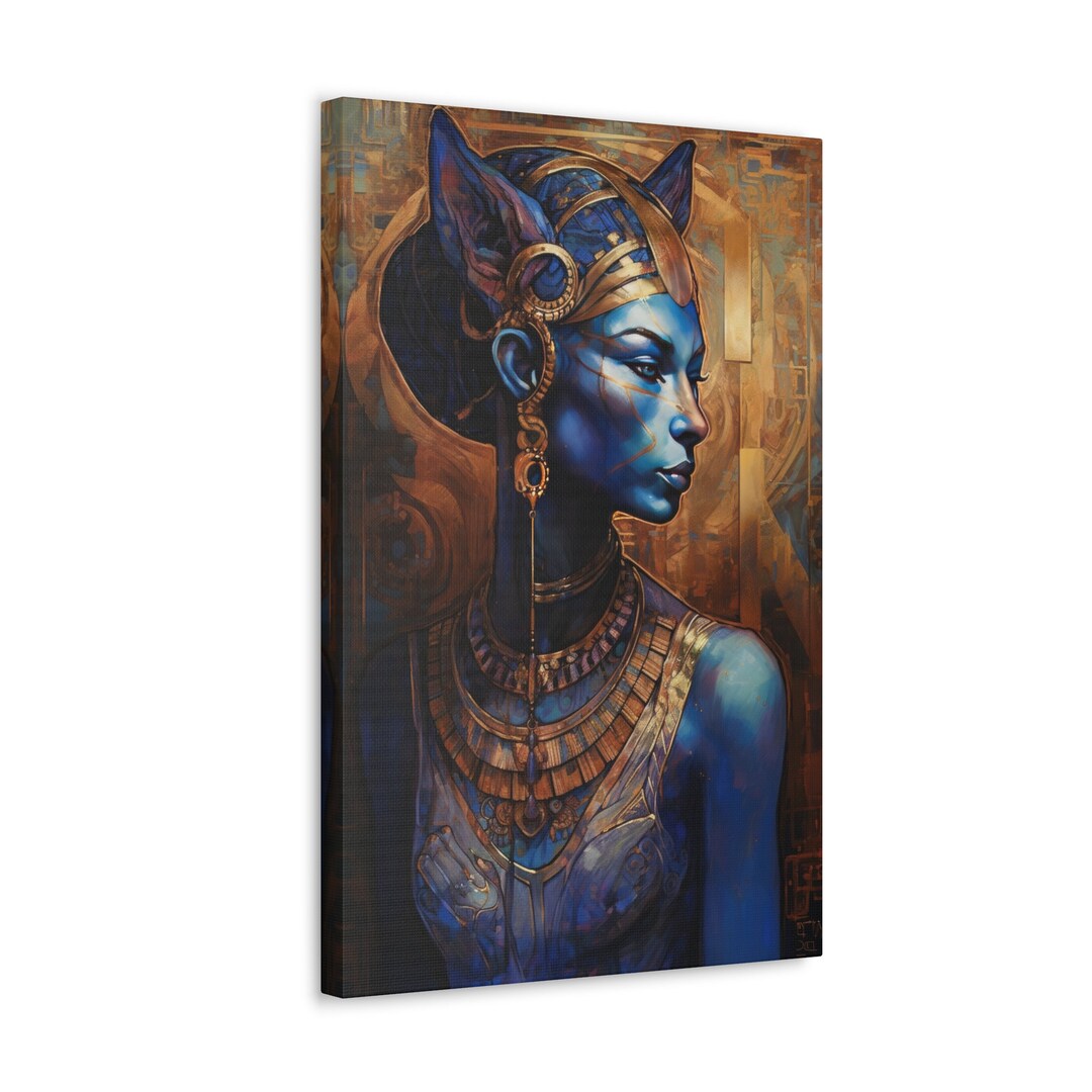 Egyptian Goddess Bastet Wall Art Print High Quality Canvas Art Gift - Etsy