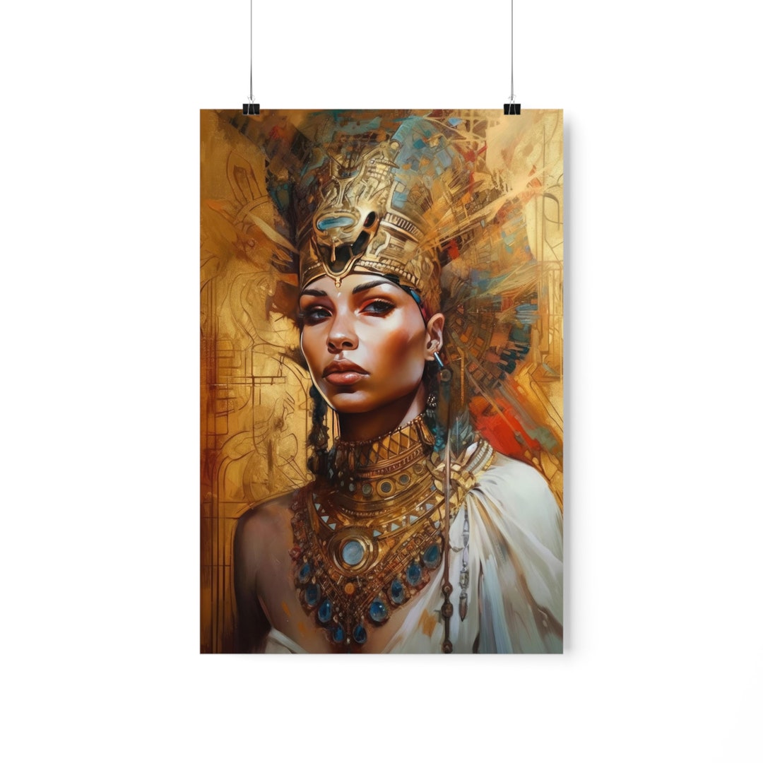 Egyptian Goddess Ma'at Digital Wall Art Print Ready High Quality ...