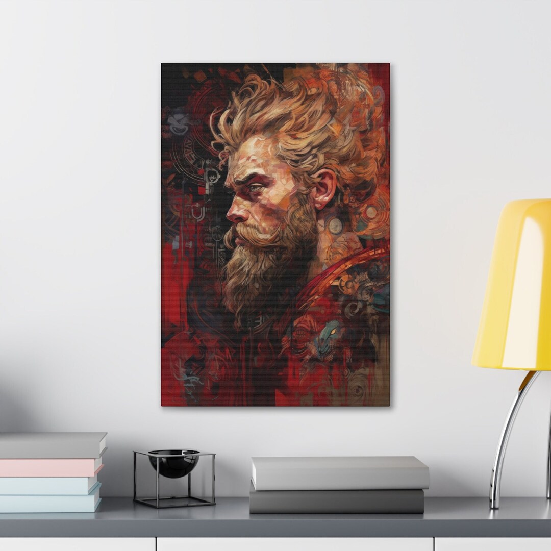 Norse God Thor Wall Art Print High Quality Canvas Art Gift - Etsy