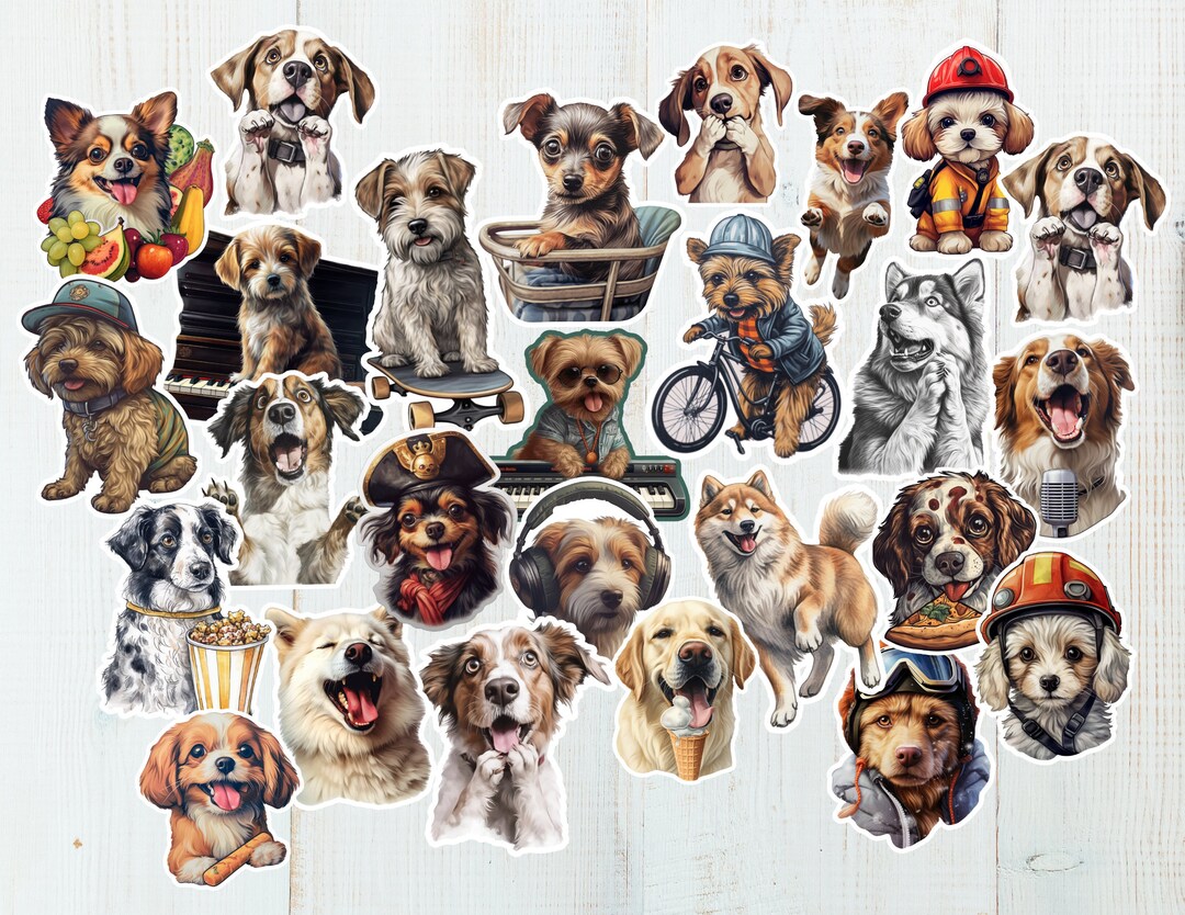 Funny Dog Meme Stickers Pouch. Unleash the Laughter With 30 Playful Dog ...