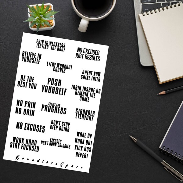 Workout Sticker - Etsy