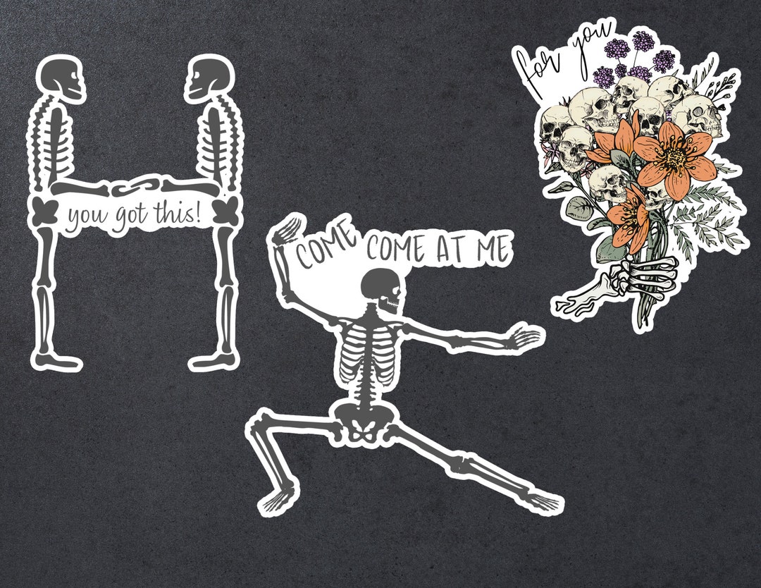 For You Funny Skeleton Meme Stickers. Friendly Teasing and Encourage ...