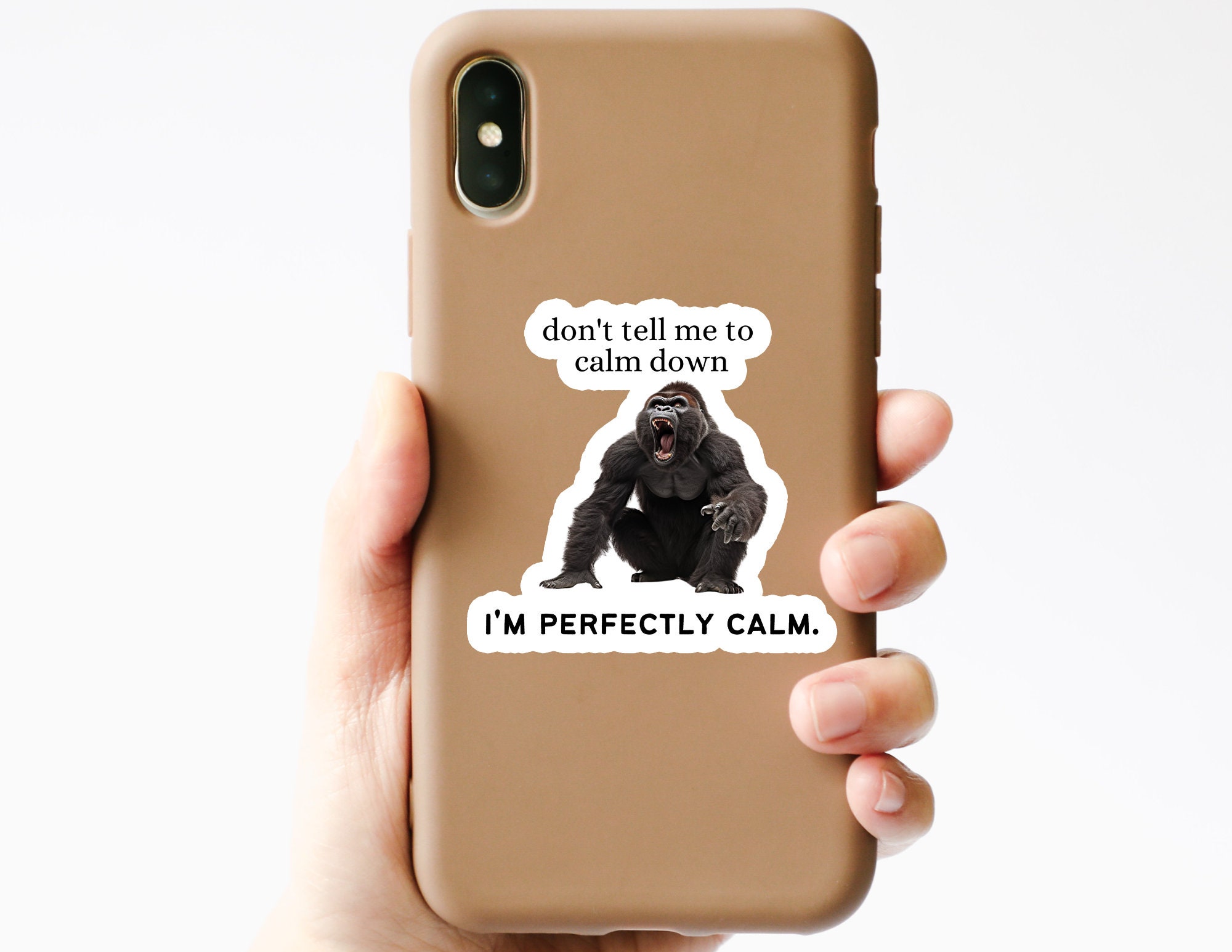 Funny I'm Perfectly Calm Meme Sticker. for Lighthearted Vibes: Share ...