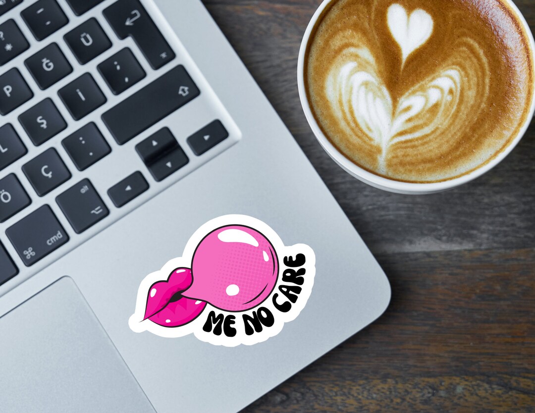 Sassy Me No Care Attitude Meme Sticker. Unapologetically and Carefree ...