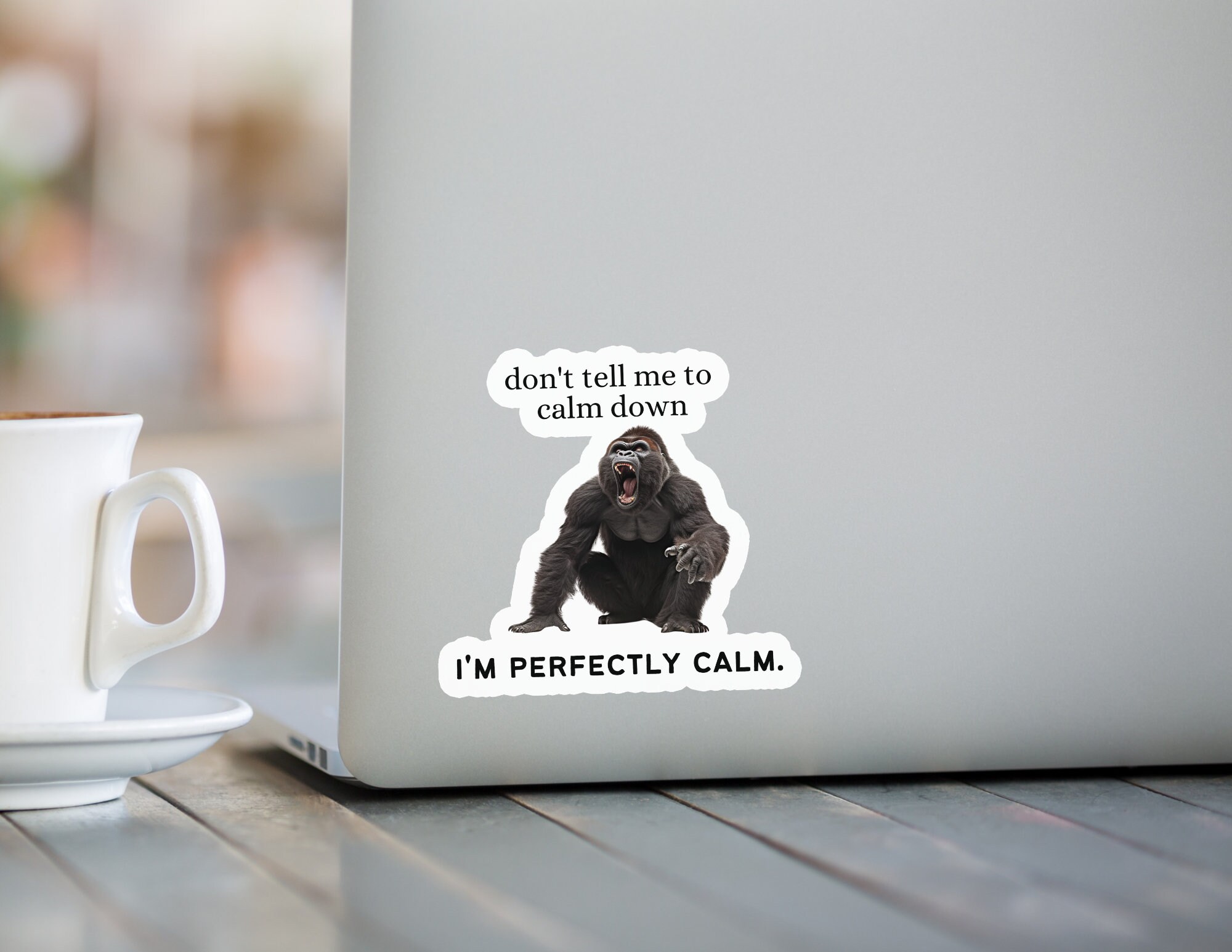 Funny I'm Perfectly Calm Meme Sticker. for Lighthearted Vibes: Share ...