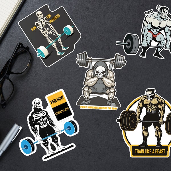 Gym Motivation Stickers - Etsy