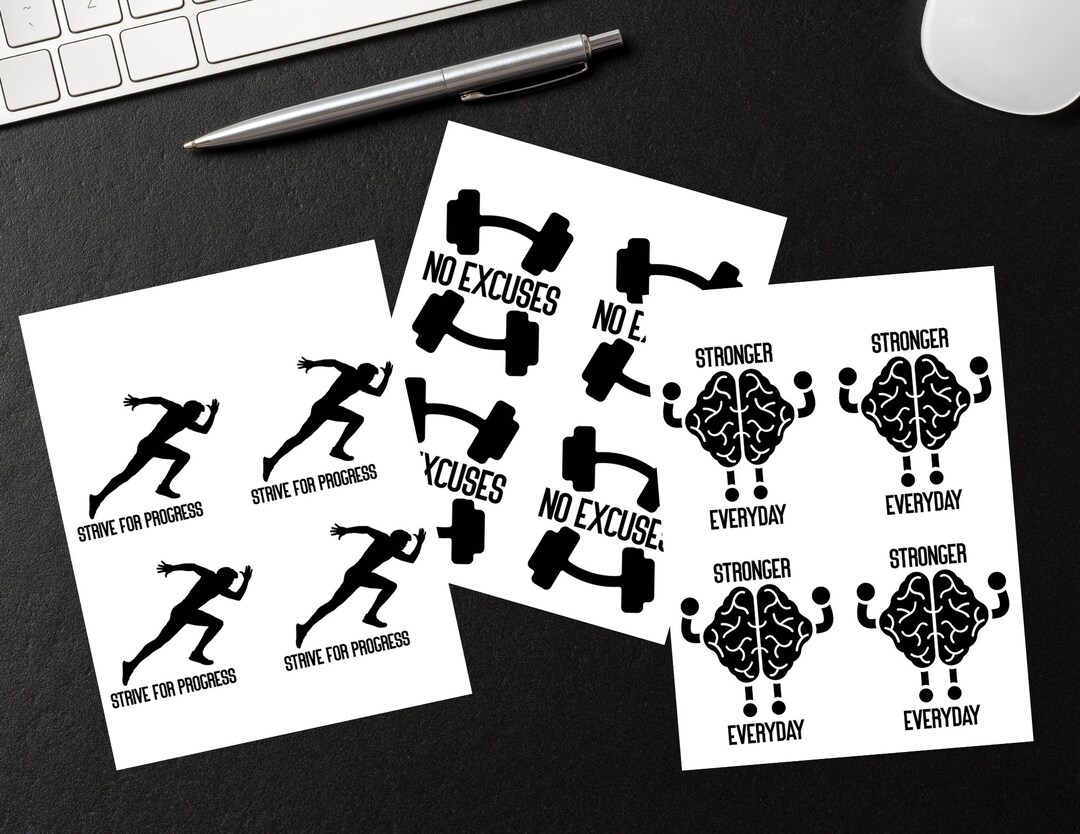 Male Fitness Stickers Collection. Staying Motivated Has Never Been ...