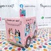 Minibus Bluey Papercraft NUEVO MODELO ROSA 2024, Favor Box Bluey ...